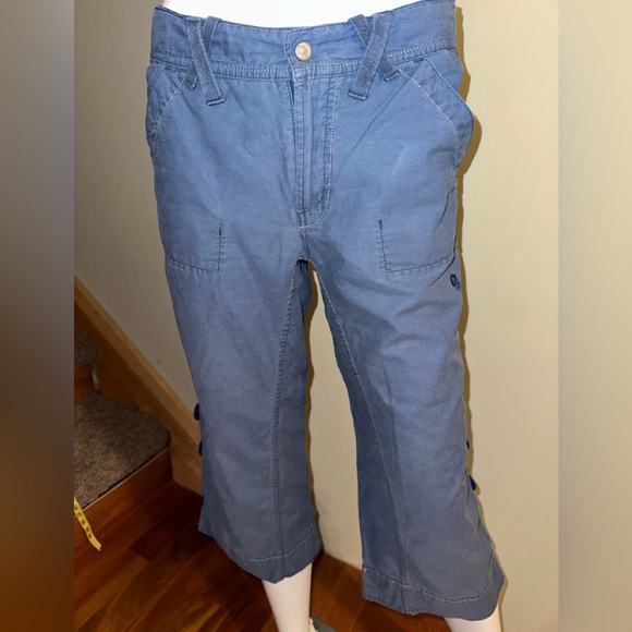 Mountain Hardwear | Pants & Jumpsuits | Mountain Hardware Blue Capri ...